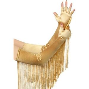 Accessories | Hot Vintage Long Opera Pageant Gloves 192s Feather Gold ...